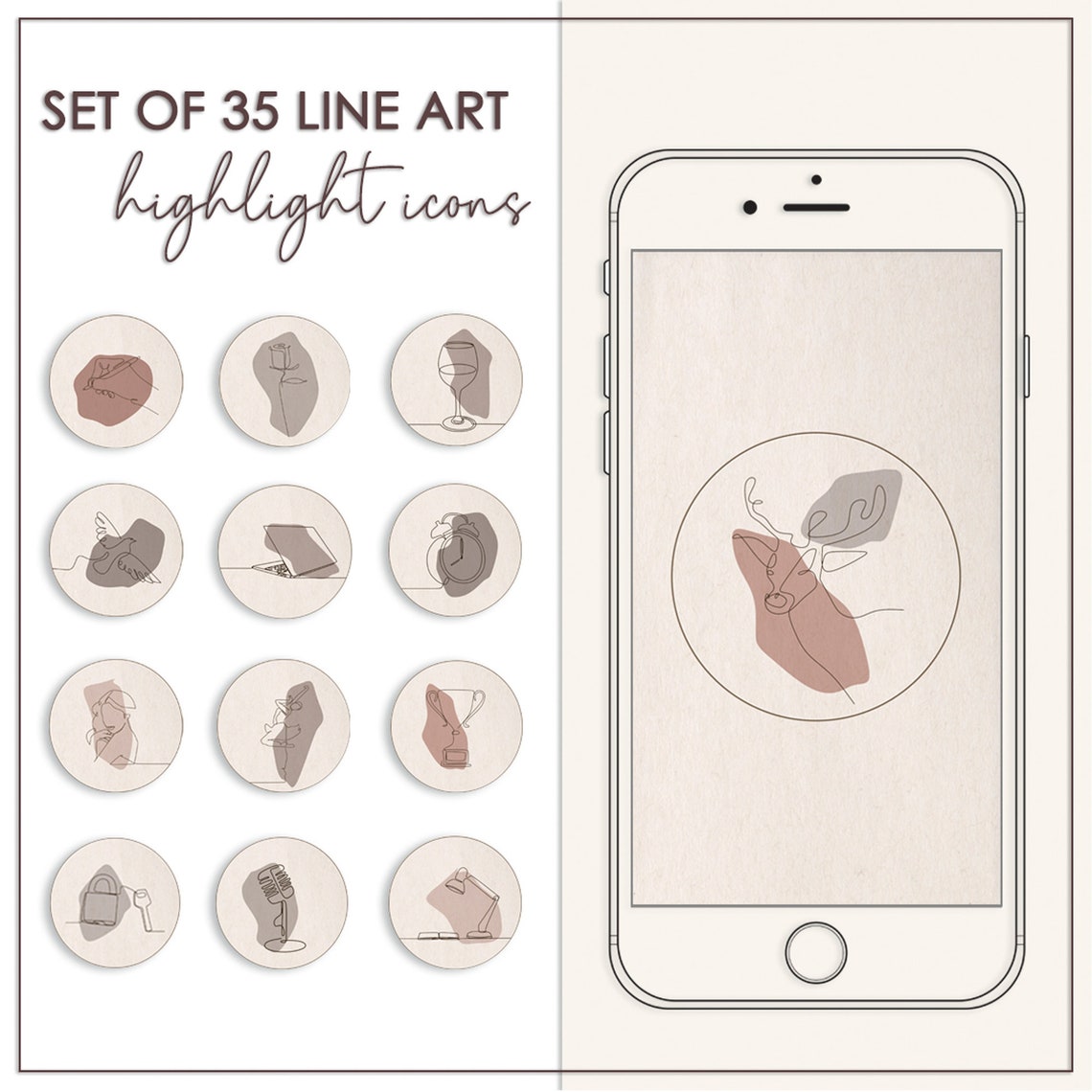 Instagram Story Highlight Icon Covers, Lifestyle Handwritten IG Icons ...