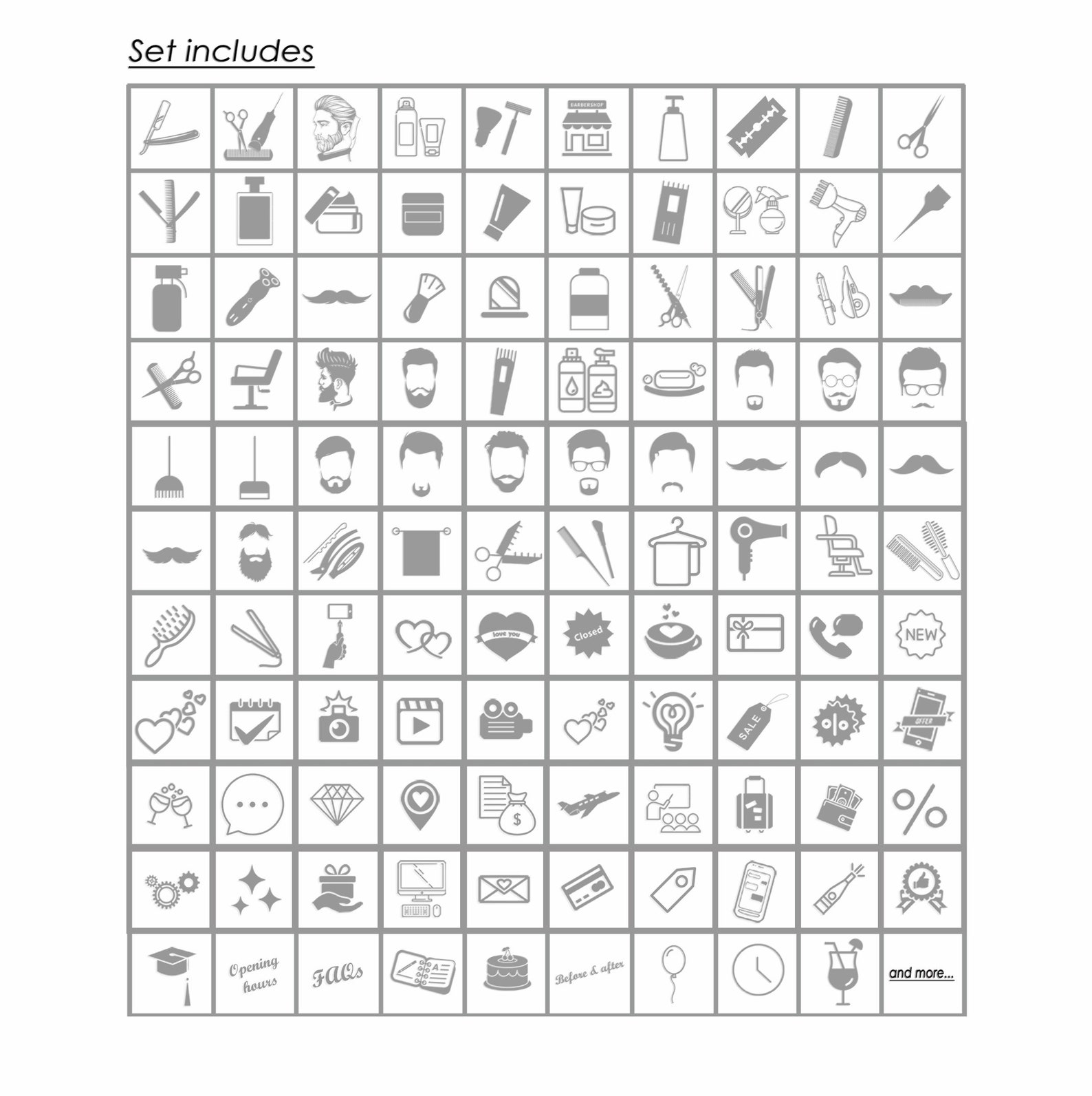 Instagram Story Highlight Icon Covers, BARBER IG Icons, Insta Gentleman ...
