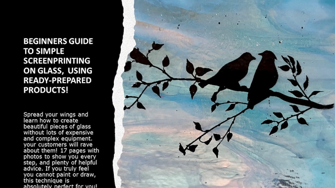 Tutorial..guide to Simple Screenprinting on Glass - Etsy