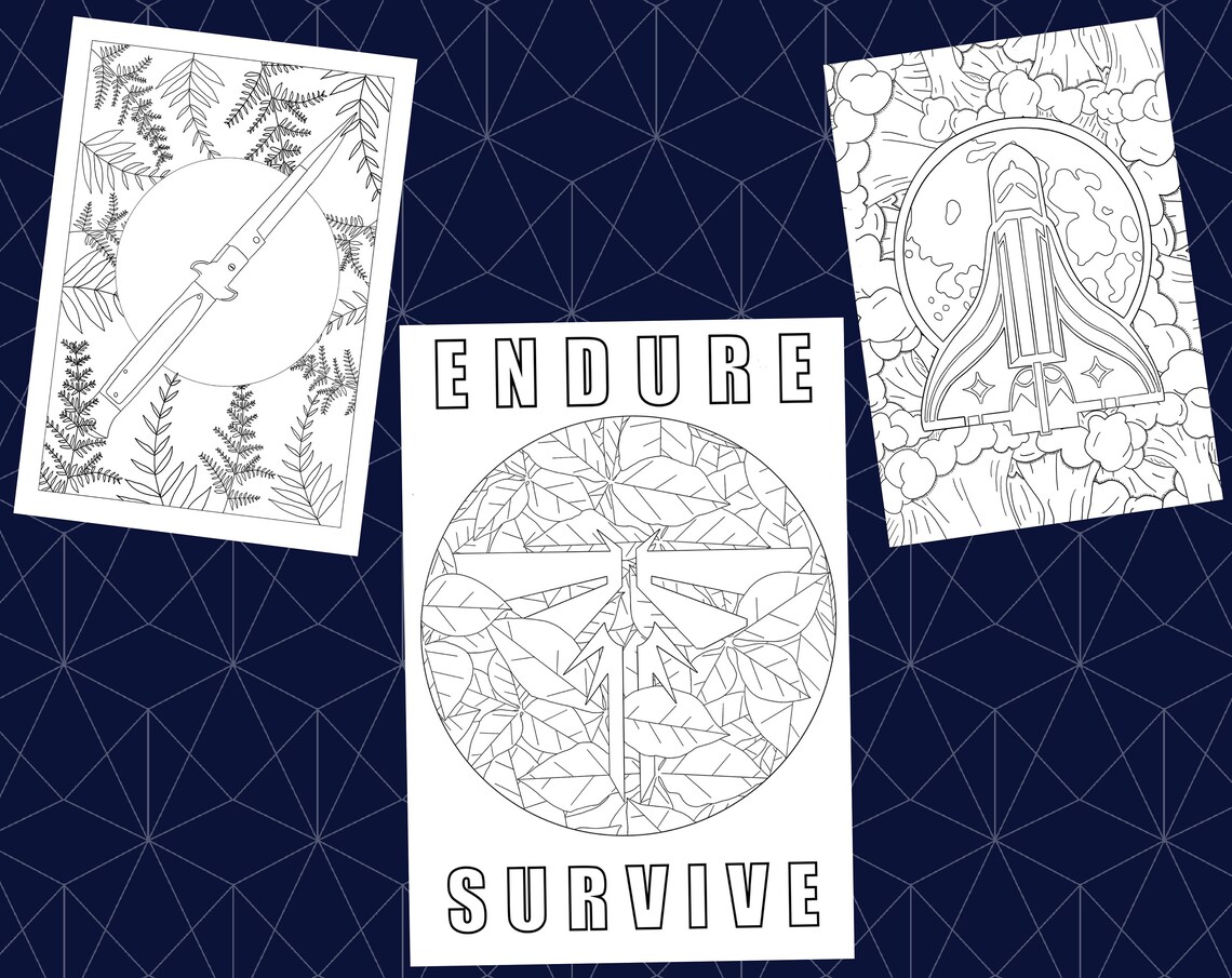 The Last of Us Colouring Pages Digital Download Only! - Etsy