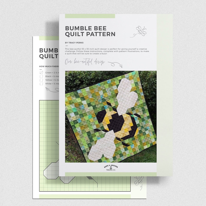 Bumble Bee Quilt Pattern - Etsy