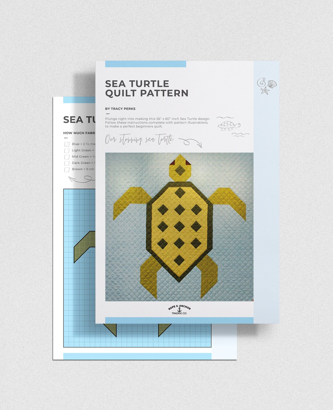 Sea Turtle Quilt Pattern - Etsy