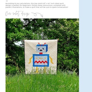 Robot Quilt Pattern - Etsy