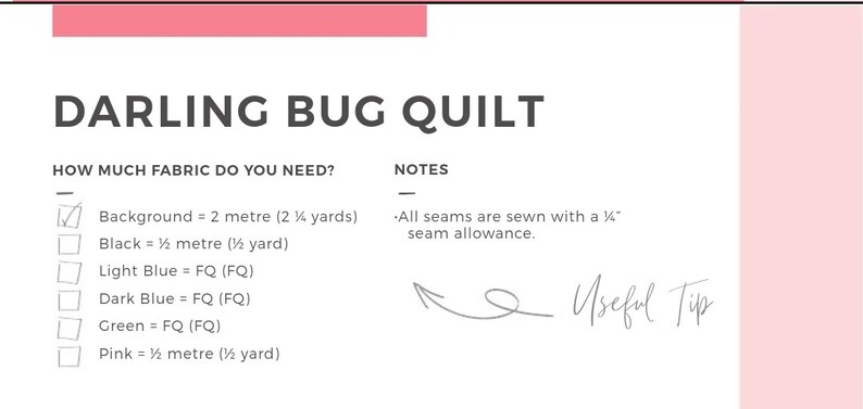 Darling Bug Quilt Pattern - Etsy