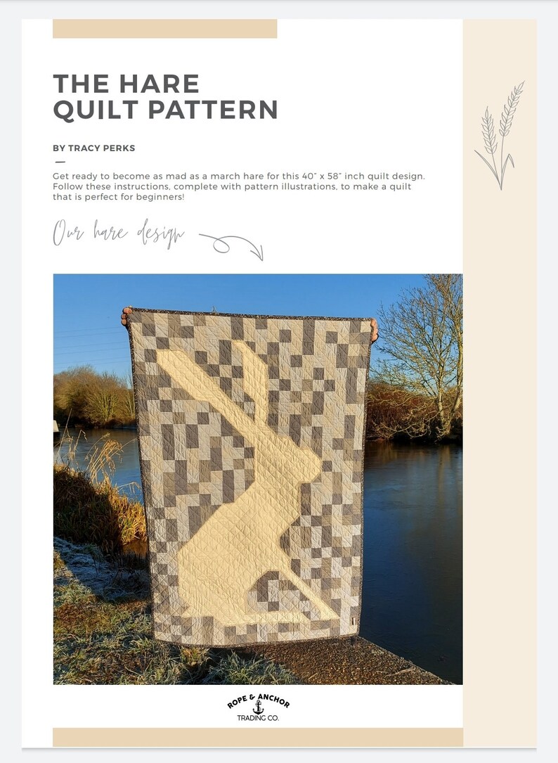 Hare Quilt Pattern - Etsy