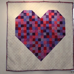 The Big Heart Quilt Pattern - Etsy
