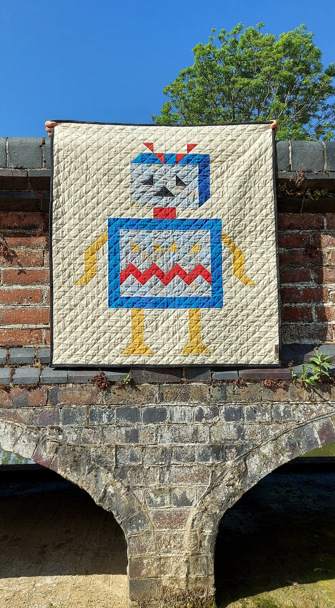 Robot Quilt Pattern - Etsy