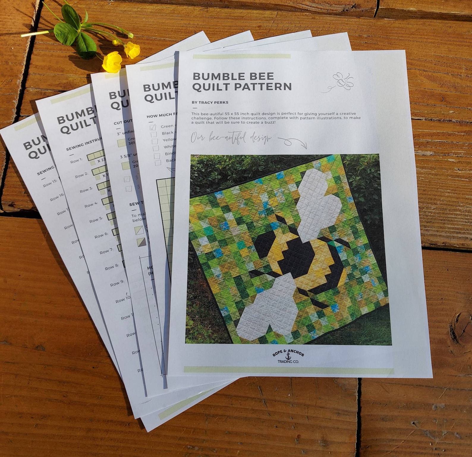 Bumble Bee Quilt Pattern - Etsy