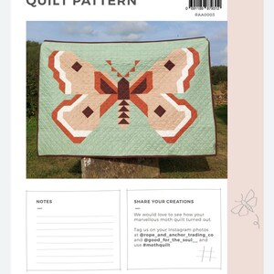 Moth Quilt Pattern - Etsy