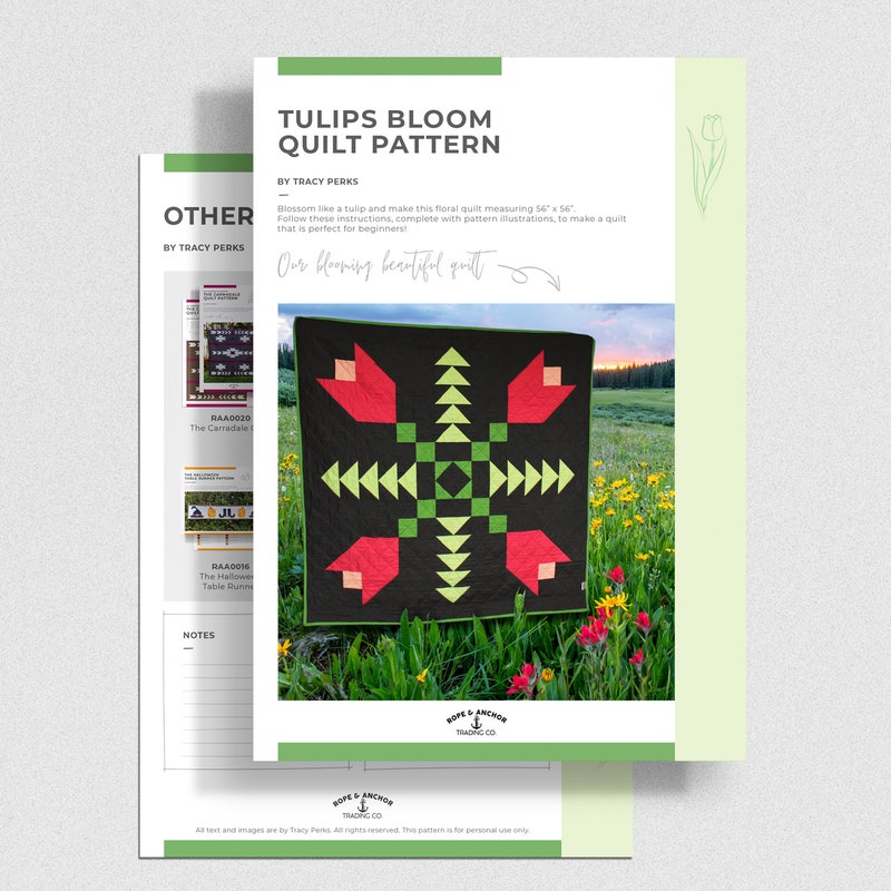 Tulip Quilt Pattern - Etsy