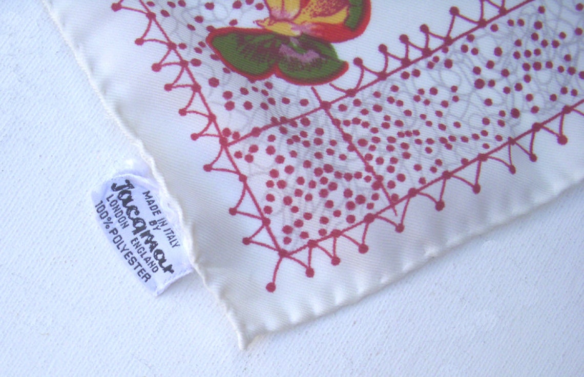 Stunning Vintage Jacqmar Butterfly Scarf Polyester Circa - Etsy