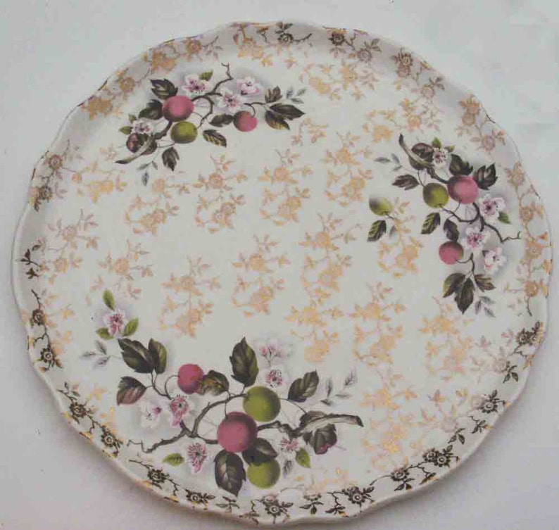 Vintage Platter Old Foley, James Kent Ltd., With Rare Fruit Design and ...