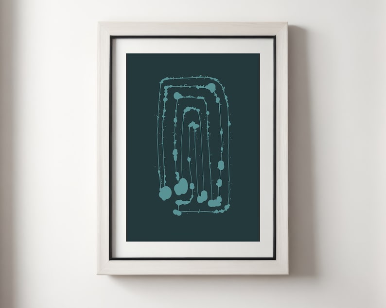 Teal Serenity "Primitive Inkscapes de Bugra Kaan Ersoy" Mistura de ...