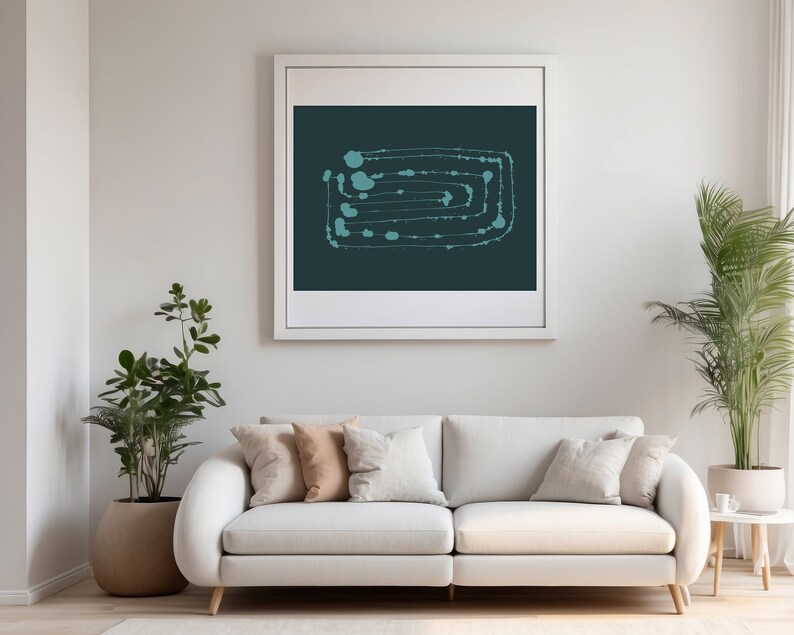 Teal Serenity "Primitive Inkscapes de Bugra Kaan Ersoy" Mistura de ...
