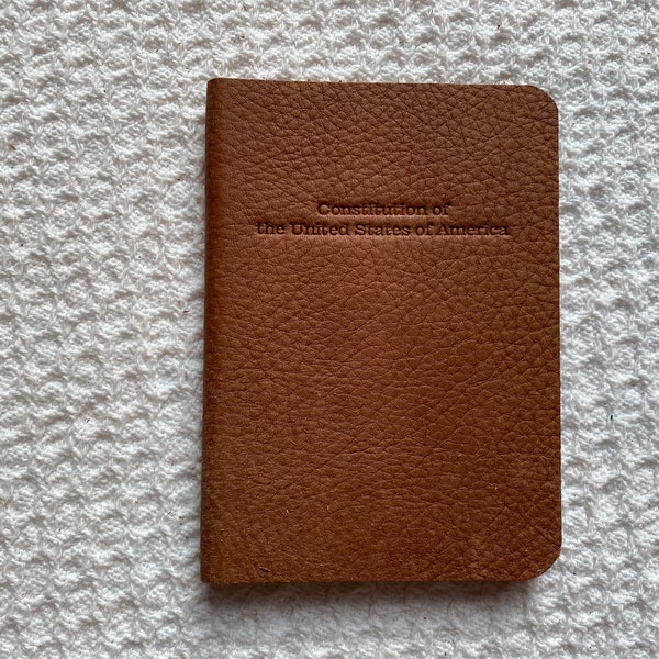 Leather Constitution of the United States - Etsy