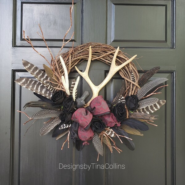 Gothic Door Wreath - Etsy