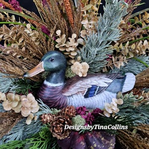 Duck Arrangement-duck Floral- Duck Hunters Sympathy-cabin Arrangement ...