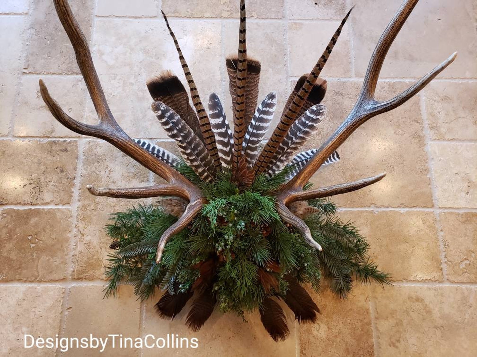 Elk Antlers-Elk Antler Decor-Elk Antler Wreath-Elk Antler Wall | Etsy
