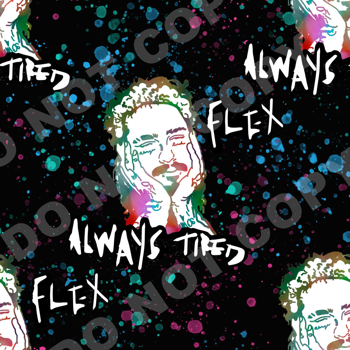 Post Malone Design for Fabric - Etsy