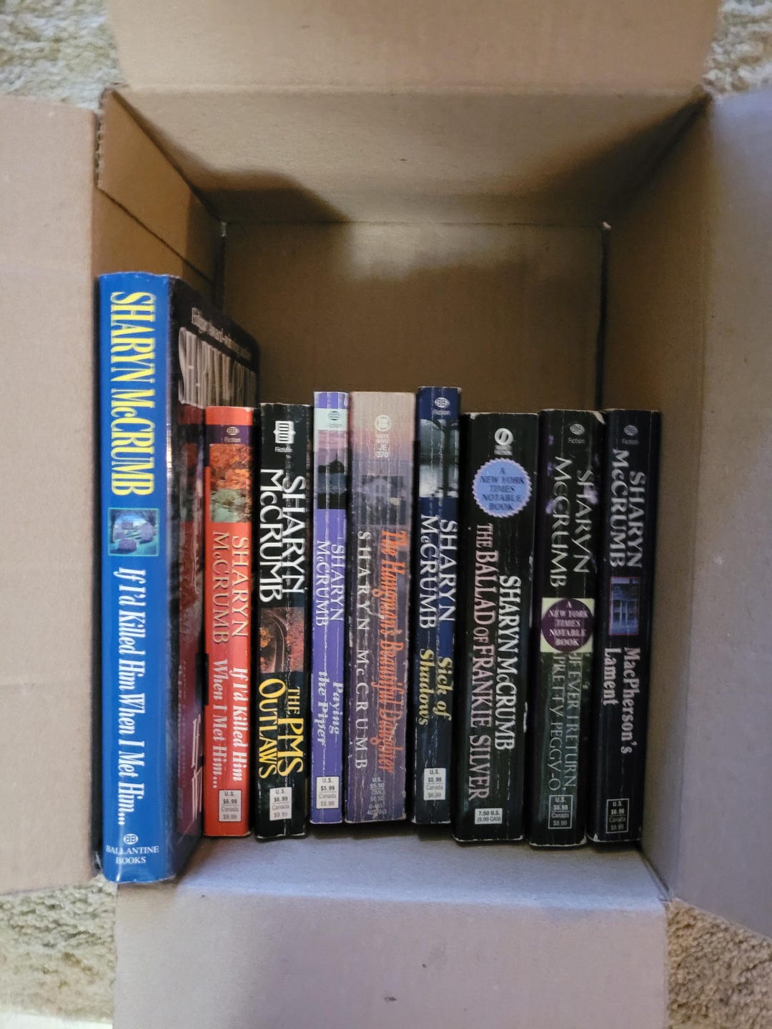 Set of 9 Books by Sharyn Mccrumb, 1 HC & 8 PB, VGC; Hard Copy ...