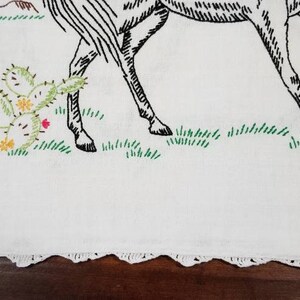 Linen Horse Table Runner Equestrian Decor - Etsy