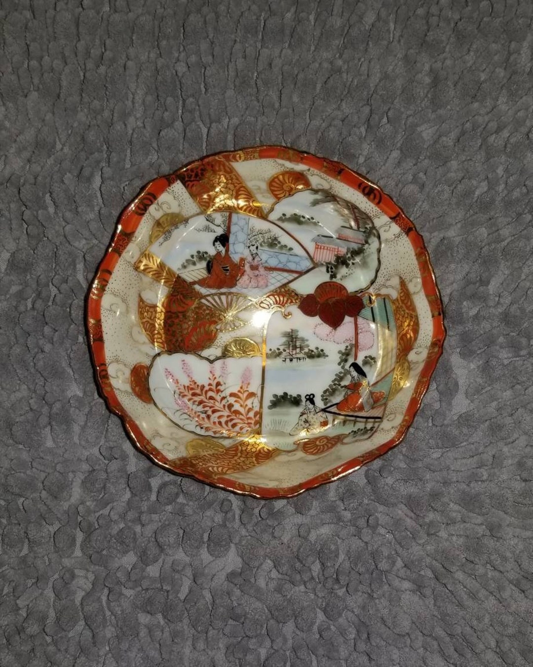 Nippon Porcelain NPSK Geisha Footed Bowl Seven Inches Dowsie - Etsy