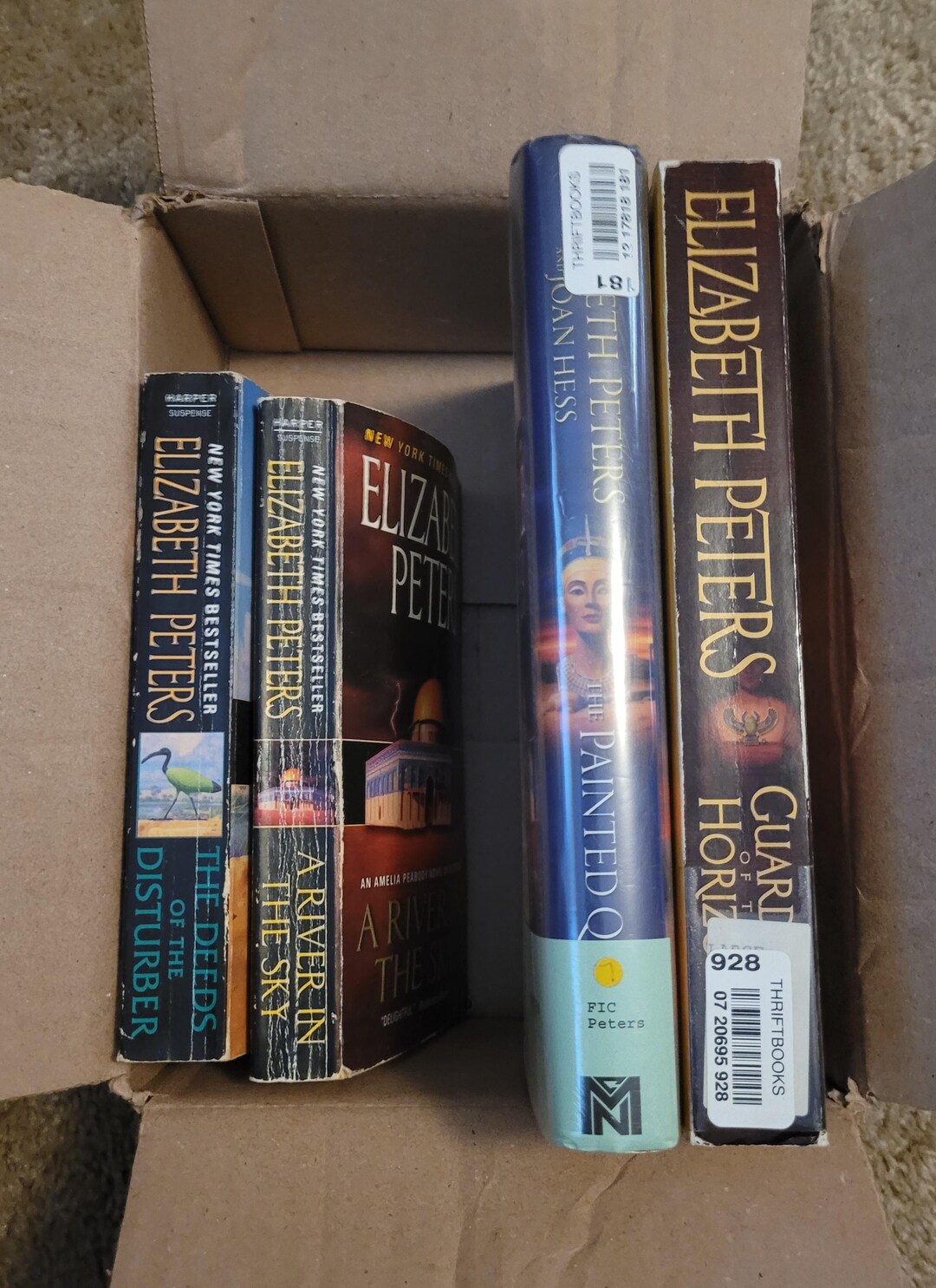 Set of 4 Vintage Elizabeth Peters Books, 1 HC & 3 PB - Etsy