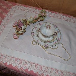 Antique 1890's English Butler's Cloth Butler Tray Cloth With Hand Made ...