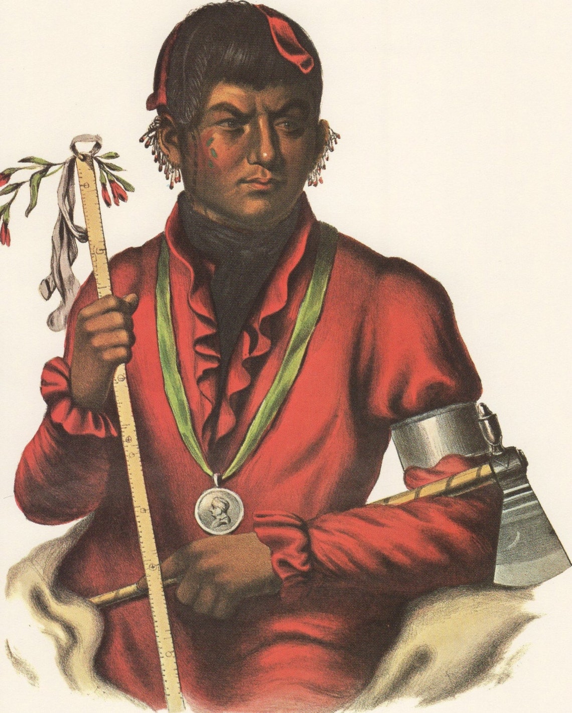 Tshi-zun-hau-kau Vintage Native American Indian Print - Etsy