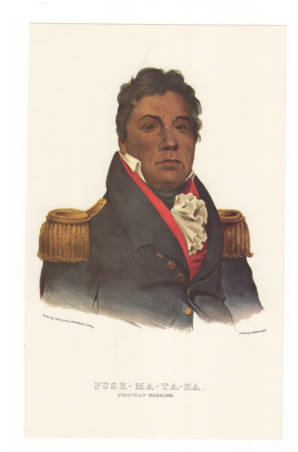 Push-ma-ta-ha Vintage Native American Indian Print push-ma-ta-ha, A ...