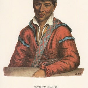 Paddy-carr, A Creek Interpreter Vintage Native American Indian Print ...