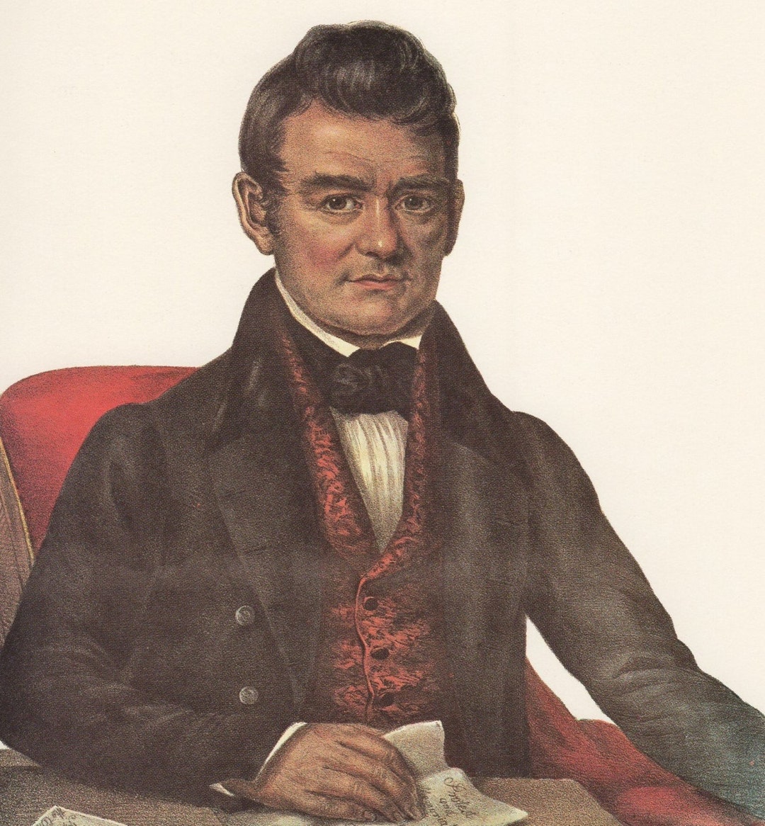 John Ross, A Cherokee Chief Vintage Native American Indian Print ...