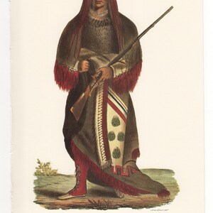 Wa-na-ta, the Charger, Grand Chief of the Sioux Vintage Native American ...