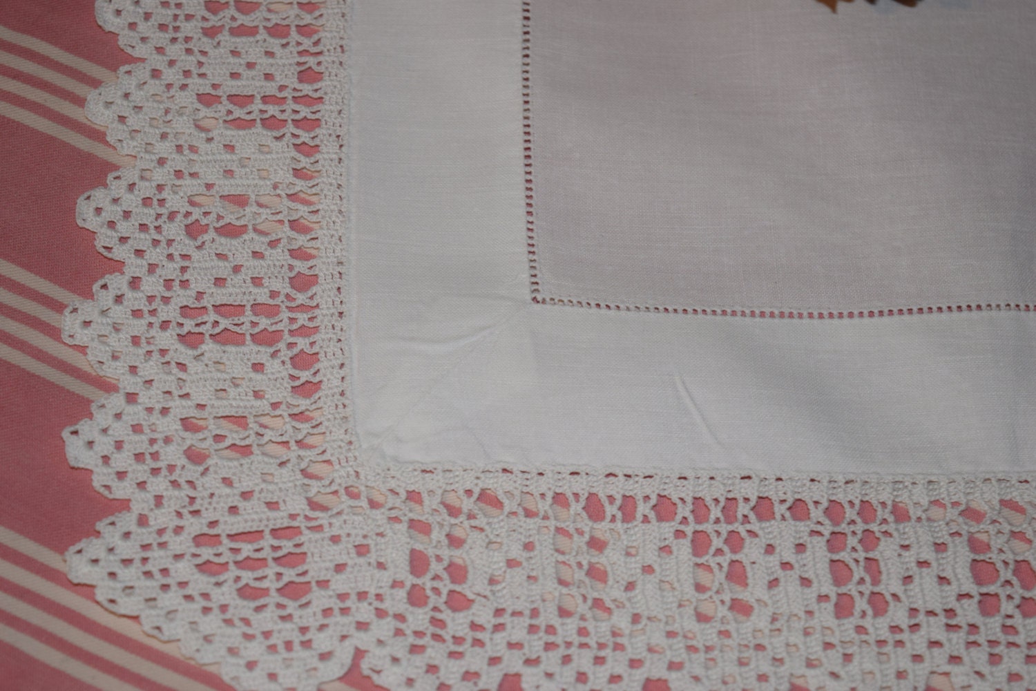 Antique 1890's English Butler's Cloth Butler Tray Cloth With Hand Made ...