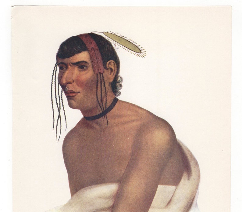 Vintage Native American Indian Chief Print Jack-o-pa A - Etsy