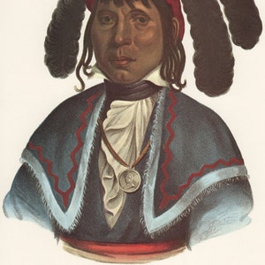 Micanopy, Head Chief, A Seminole Vintage Native American Indian Print ...