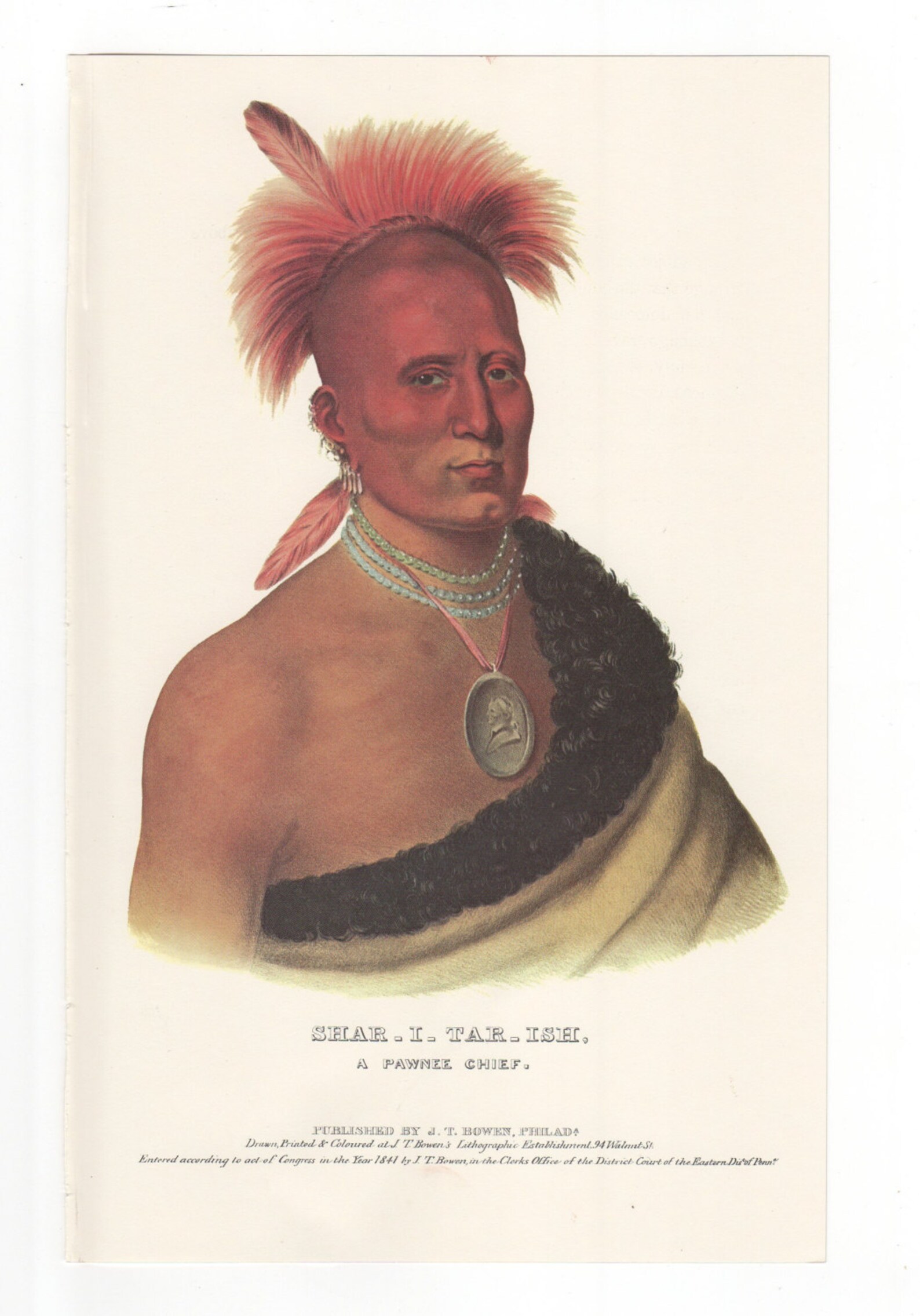 Shar-i-tar-ish Vintage Native American Indian Chief Print - Etsy