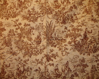Antique French Toile Fabric - Etsy
