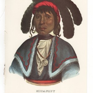 Micanopy, Head Chief, A Seminole Vintage Native American Indian Print ...