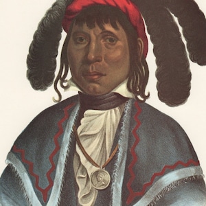 Micanopy, Head Chief, A Seminole Vintage Native American Indian Print ...