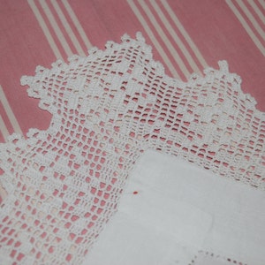 Antique 1890's English Butler's Cloth Butler Tray Cloth With Hand Made ...