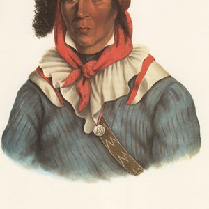 Julcee-mathla, A Seminole Chief Vintage Native American Indian Print ...