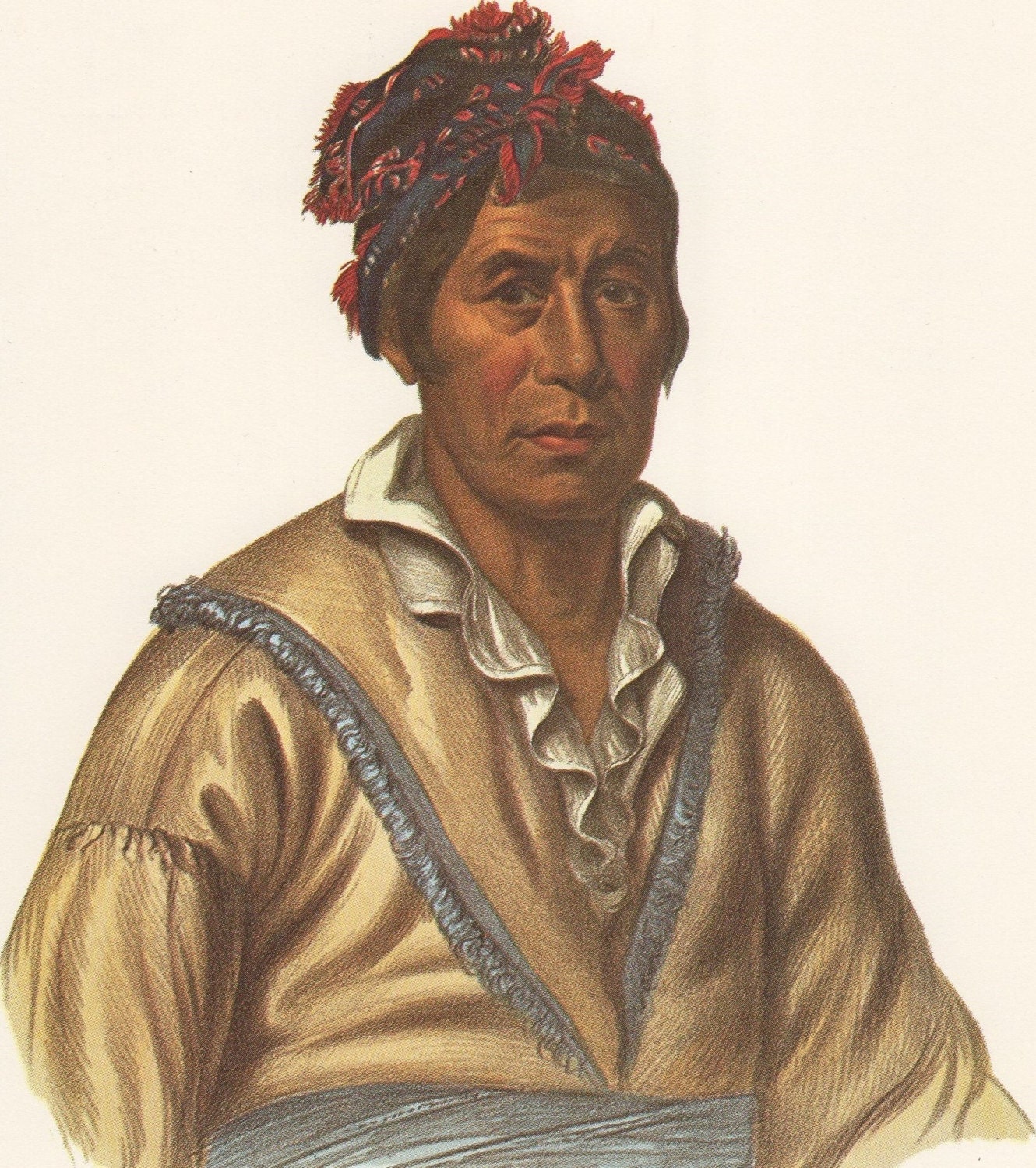 Spring Frog, A Cherokee Chief Vintage Native American Indian Print ...