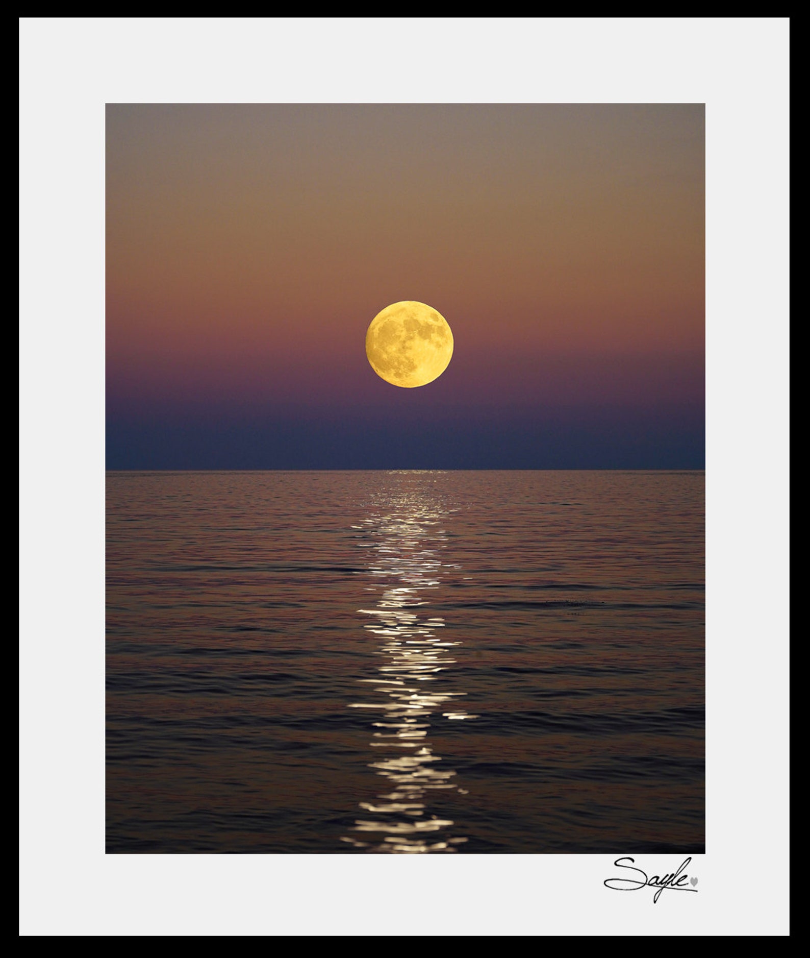 Lake Michigan Full Moon 3 Fine Art Photograph, Wall Art, Room Decor ...