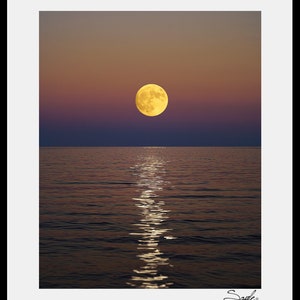 Lake Michigan Full Moon 3 Fine Art Photograph, Wall Art, Room Decor ...