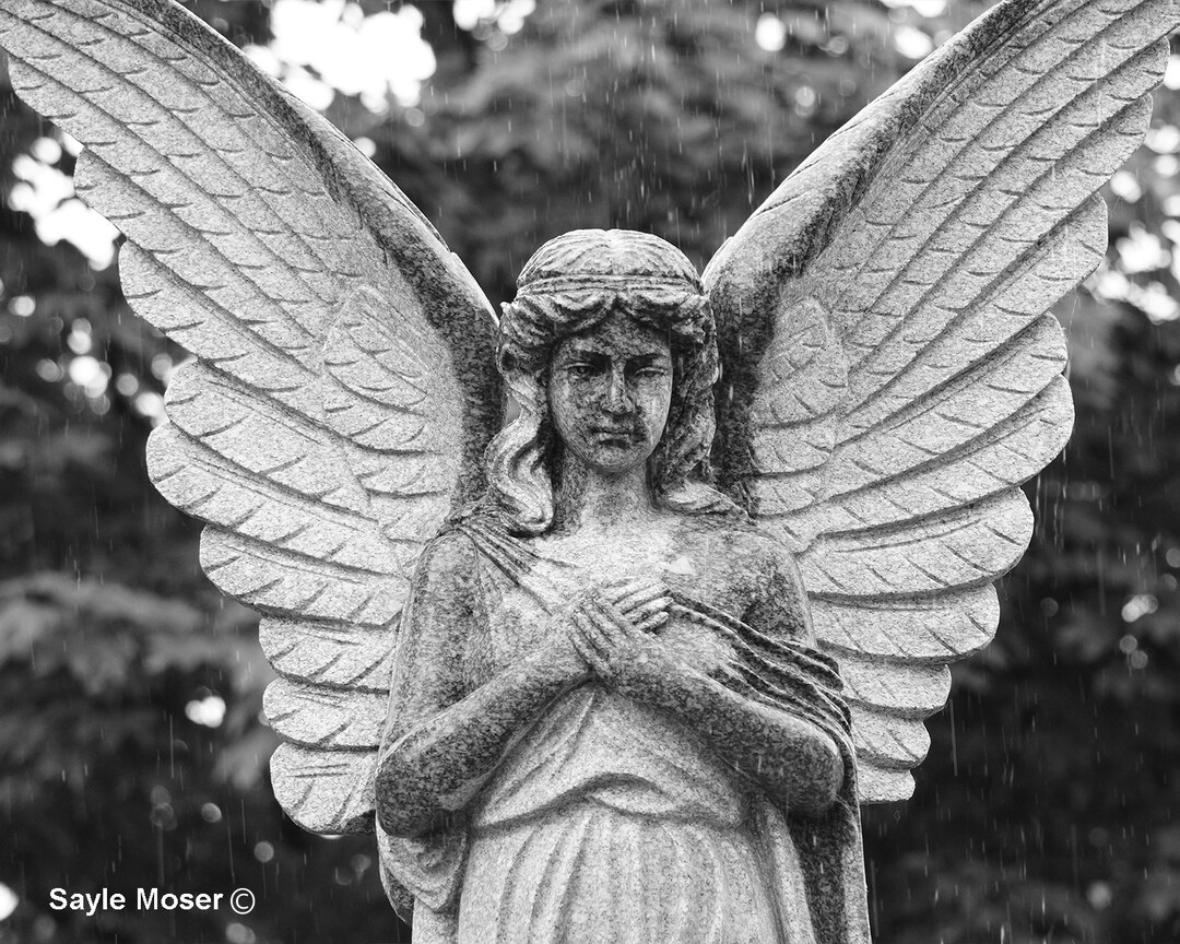 Angel Statue 50 Fine Art Photograph, Wall Art, Guardian Angel Photo ...