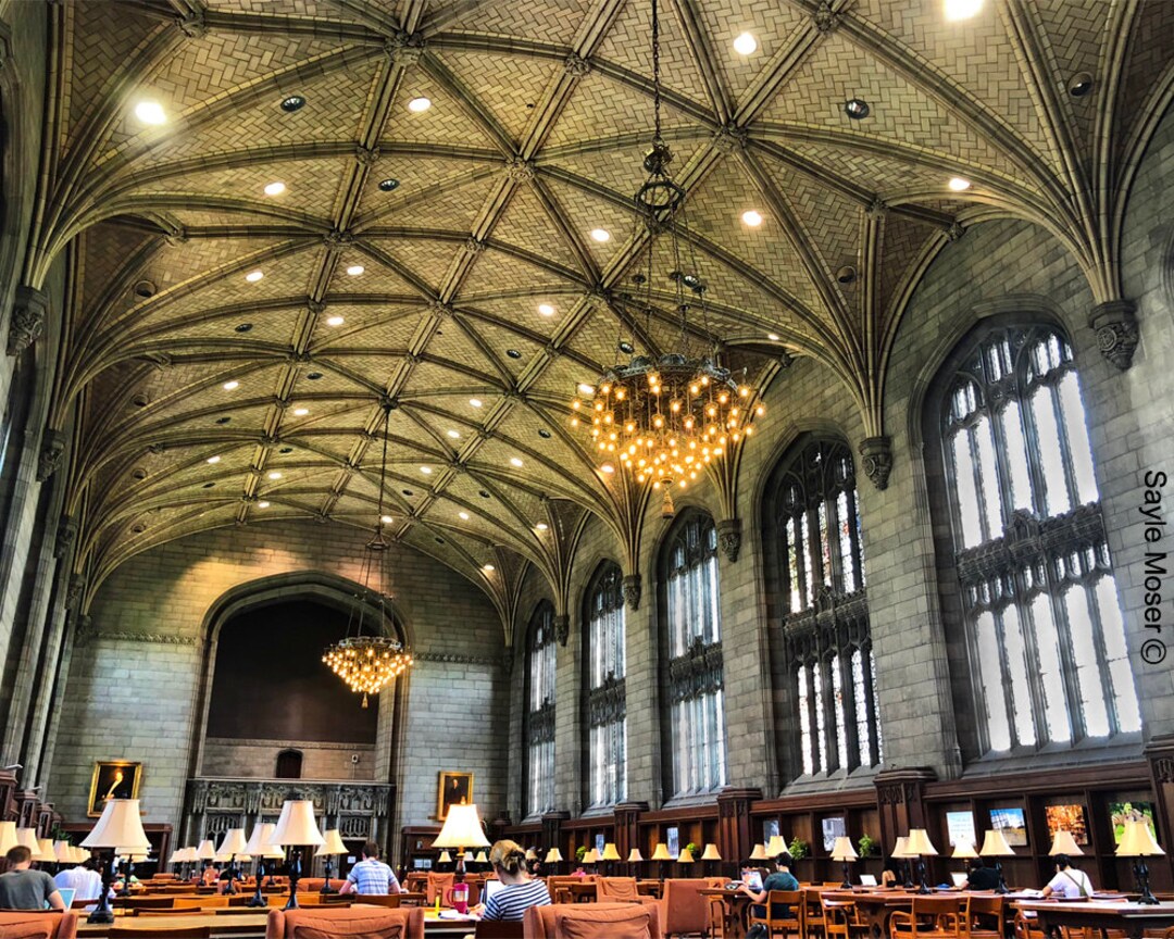 Chicago University Harper Library Commons Fine Art Photograph, Wall Art ...