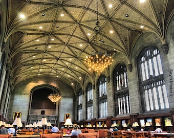 Chicago University Photograph Harper Memorial Library - Etsy