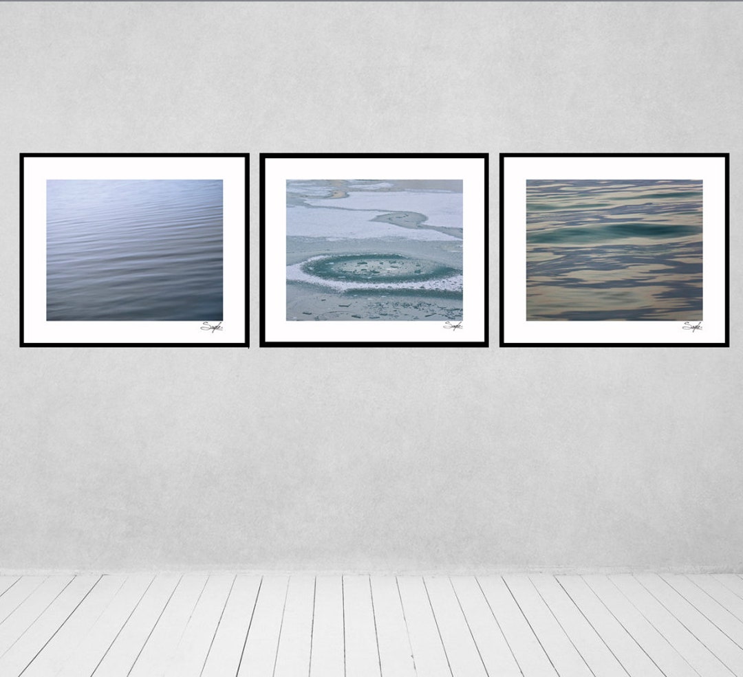 Abstract Water Photo Set, Fine Art Photography, Wall Art, Home Decor ...