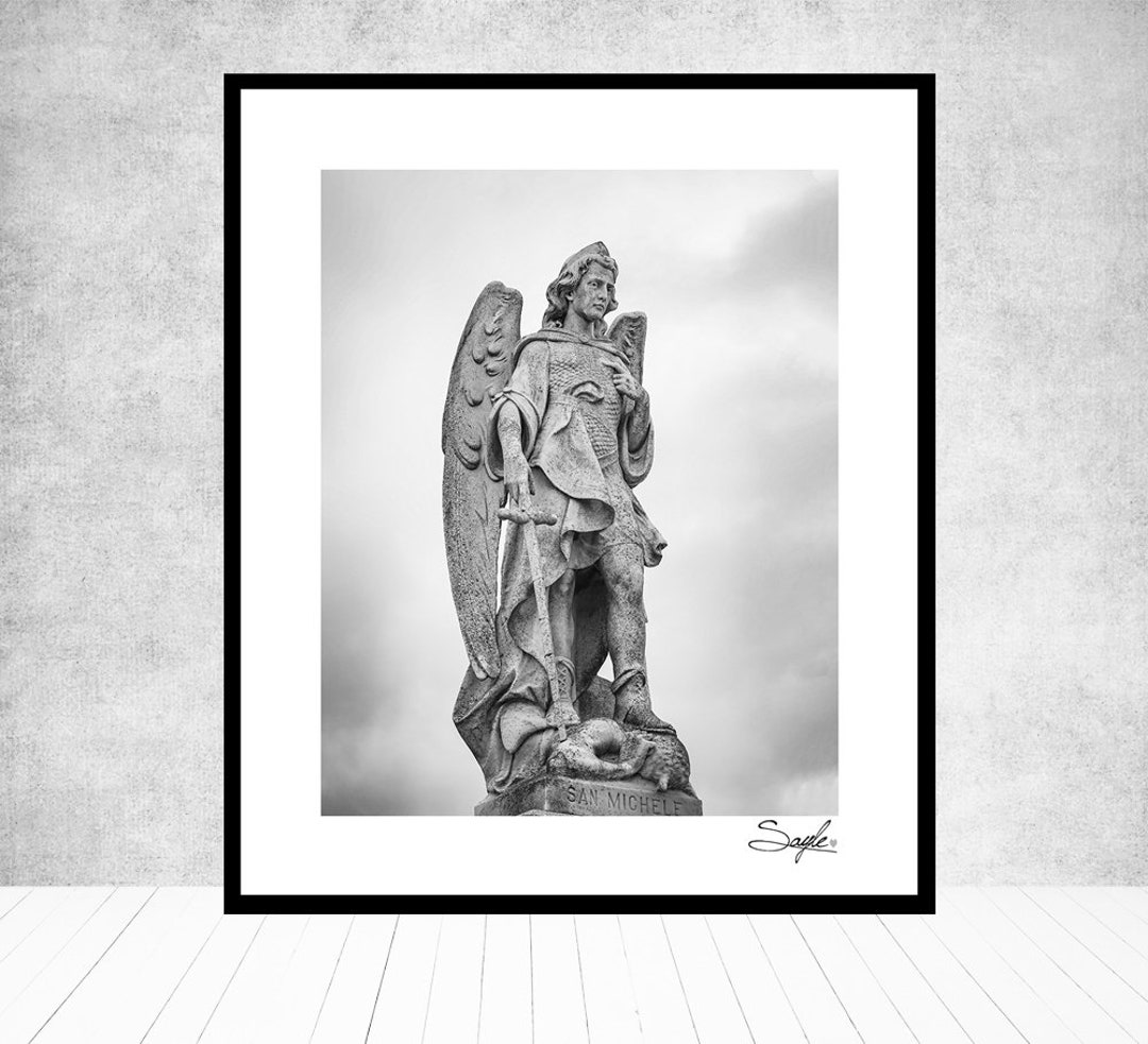 Archangel Michael Slaying the Dragon 5 Fine Art Photograph, Wall Art ...
